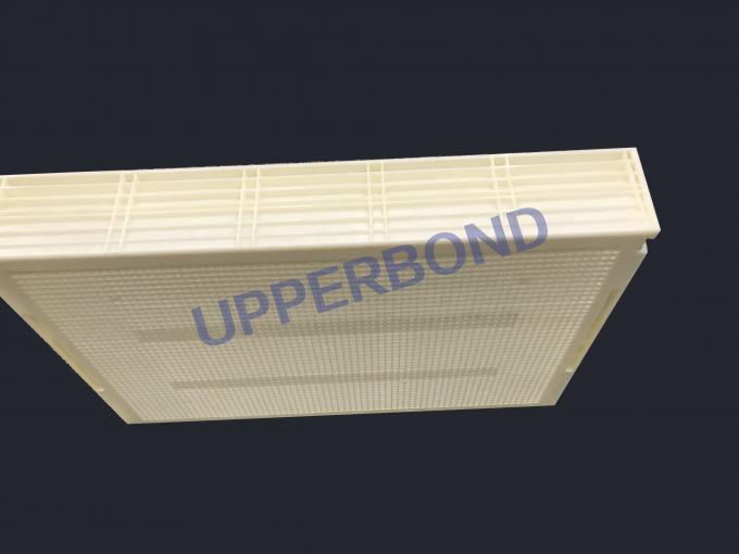 Cigarette Making Machinery Plastic Tray Filter Rod Trays Holder Beige Color
